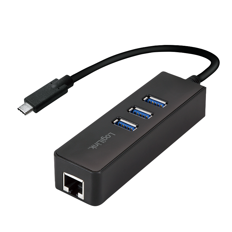 LogiLink :: Produkt USB 3.0 Typ-C auf Gigabit Adapter zu 1x RJ45 und 3x ... LogiLink :: Produkt USB 3.0 Typ-C auf Gigabit Adapter zu 1x RJ45 und 3x ...